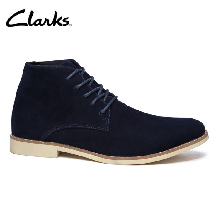 Clarks_บุรุษลำลอง Malwood Mid Navy Nubuck | Lazada.co.th