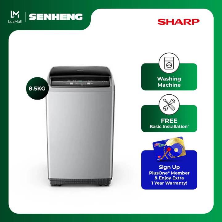 Sharp 8.5KG Top Load Washer | Washing Machine | Mesin Basuh SHP-ES821X ...