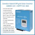Zamdon 1kw 12V Hybrid Offgrid Toroidal Pure Sine Wave Solar Power ...