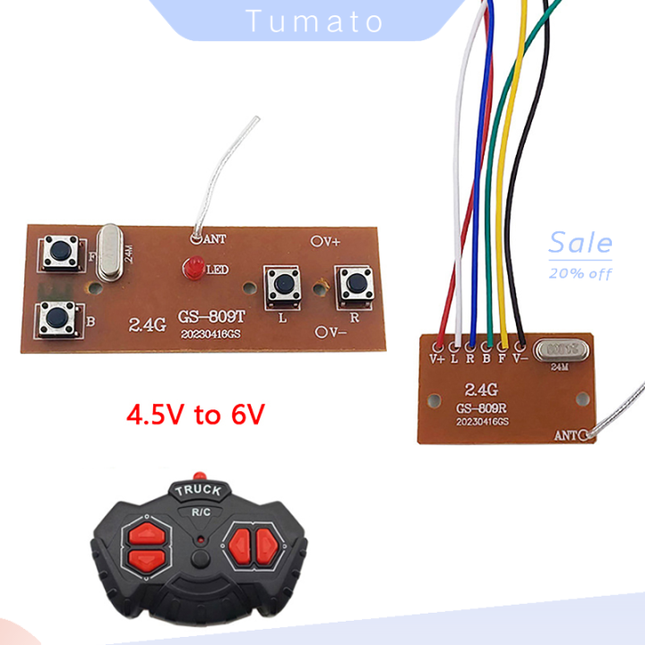 Tumato 2.4G Four-way Remote Control Module 4CH RC Remote Control ...