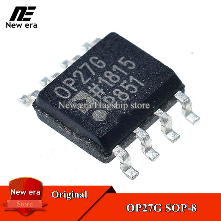 5ชิ้นเดิม OP27G SOP-8 OP27 OP27GS SOP8เสียงรบกวนต่ำเครื่องขยายเสียงในการทำงาน IC ใหม่เดิม ...