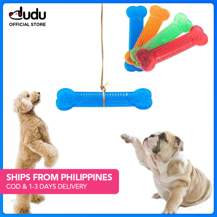 DUDU Pet Dog Toys Pet Bone Molar Tooth Cleaner Brushing Stick Trainging ...