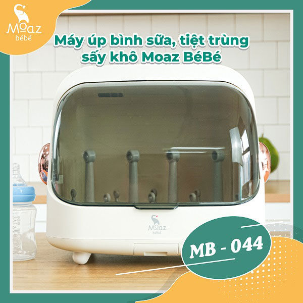 Máy úp bình sữa, tiệt trùng sấy khô tia UVC Moaz BéBé MB – 044 | Lazada.vn