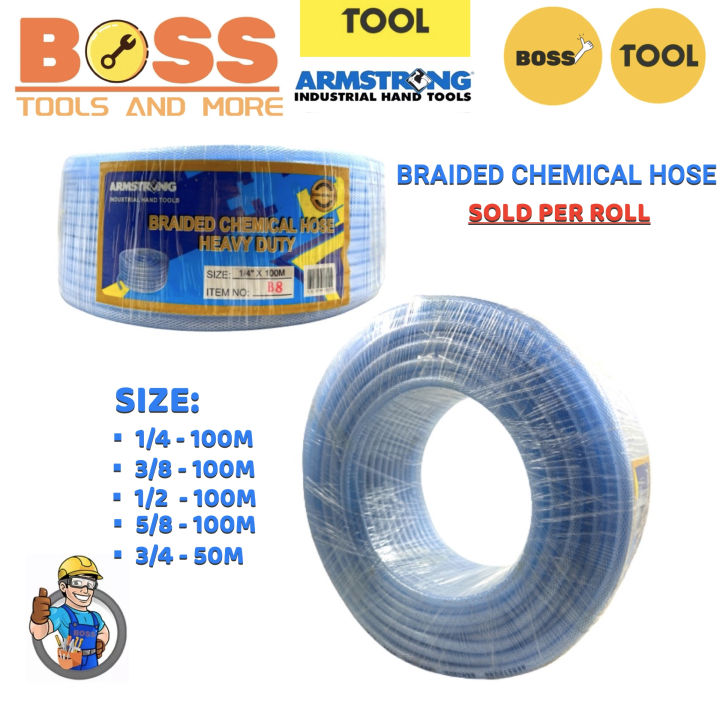 ARMSTRONG BRAIDED CHEMICAL HOSE HEAVY DUTY ️Braided Hose ️ Chemical ...