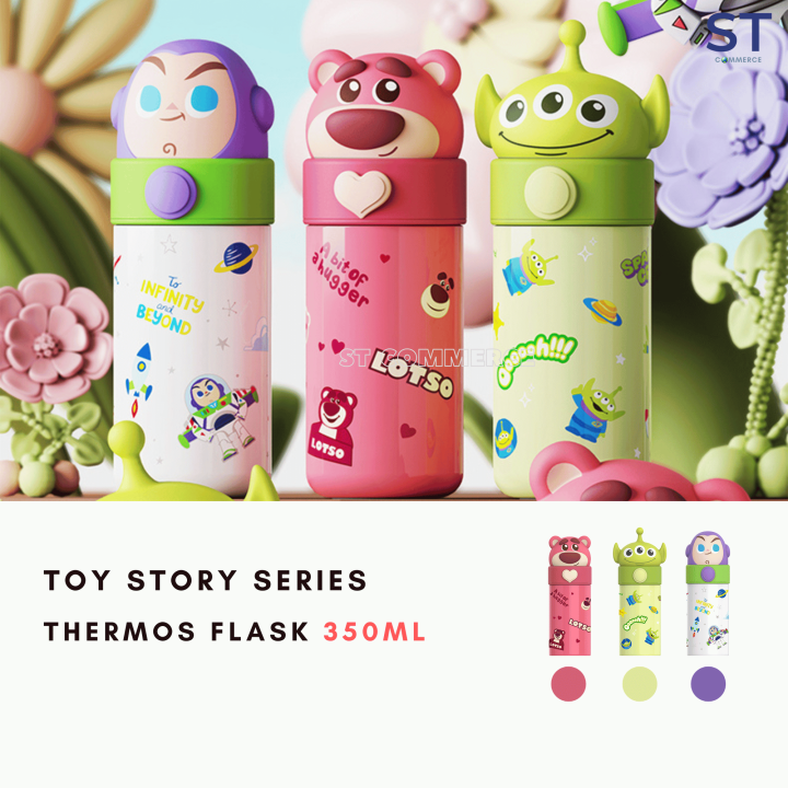 Toy Story Series Lotso Vacuum Flask Thermos Bottle 350ml with Hidden ...
