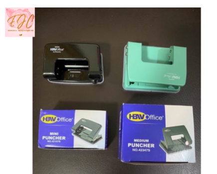 HBW Mini Medium Heavy Duty Two-Hole Paper Puncher School Office ...