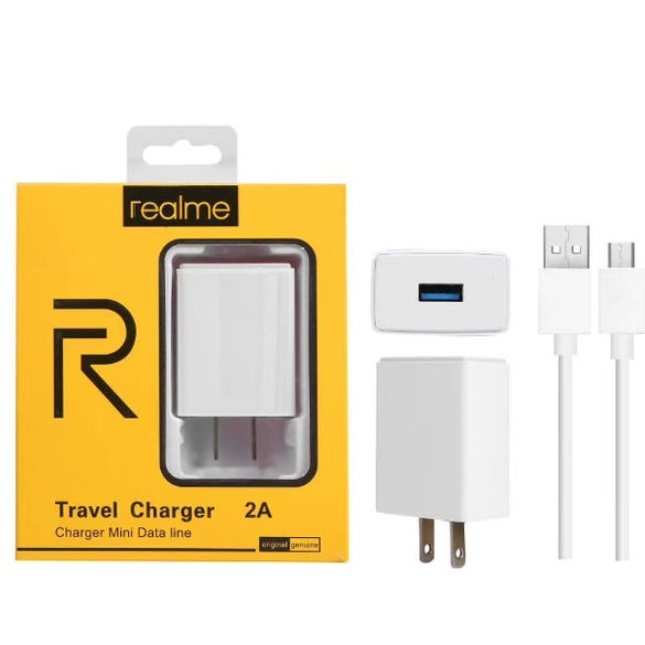 REALME Original Travel Charger 5V 2A Adapter Micro TYPE-C USB Cable ...