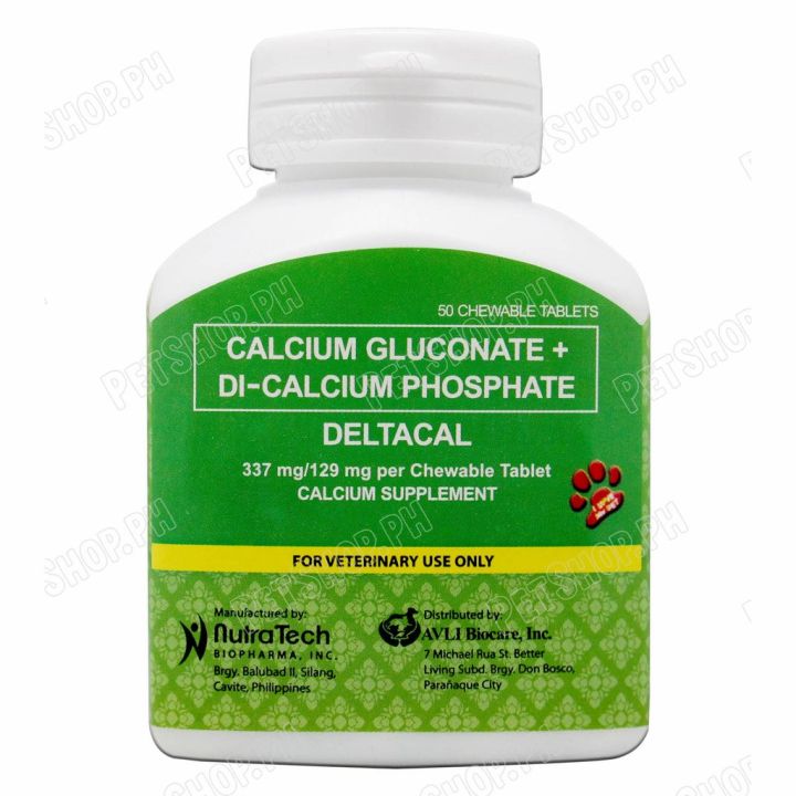 Deltacal Calcium Supplement (Calcium Gluconate + Di-Calcium Phosphate ...