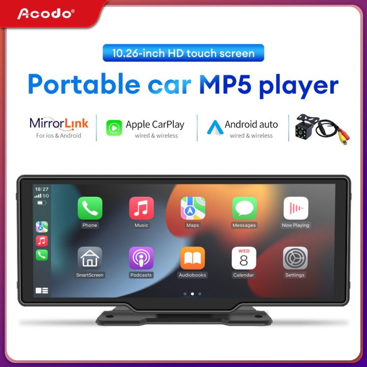 Acodo 10.26inch Carplay MP5 Player Portable BT HD Touch Srceen Wireless ...