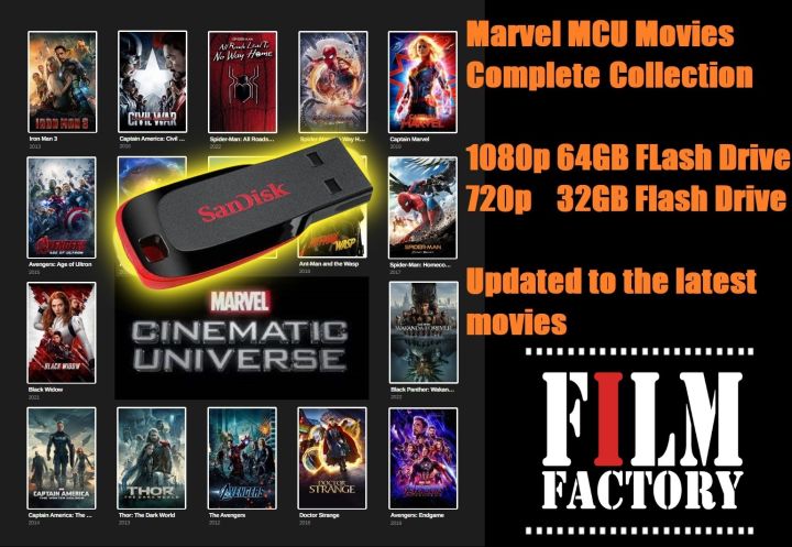 MARVEL MCU Collection 32GB/64GB Flash Drive | Lazada PH