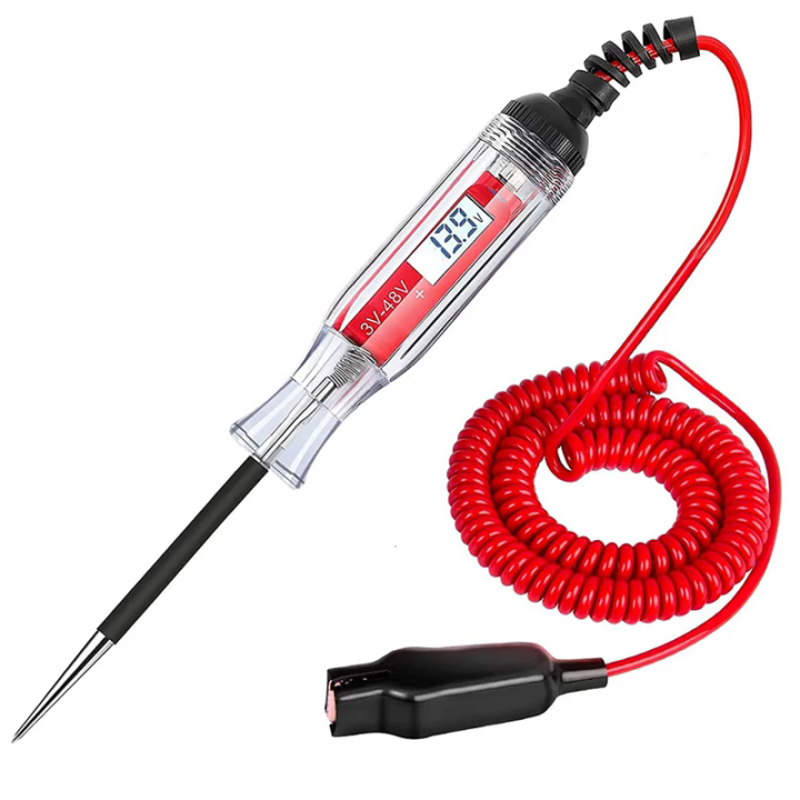 Heavy Duty Vehicle Low Voltage & Light Tester Metal Probes 3-48V ...