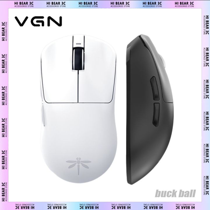 VGN Dragonfly F1 2.4G Wireless Mouse PAW 3395 Rechargeable Type-C Dual ...