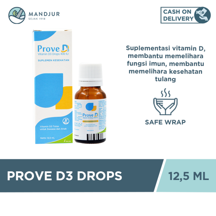 Prove D3 Drops 12.5 ml - Suplemen Vit D3 400 IU | Lazada Indonesia