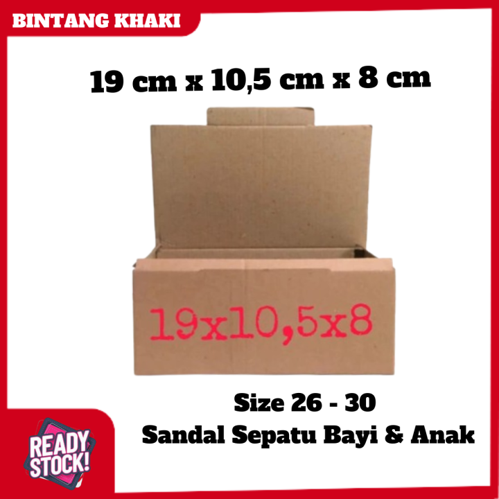 Kardus Box Sepatu Polos Lusinan Grosiran Ukuran Sepatu Anak 26-30 ...