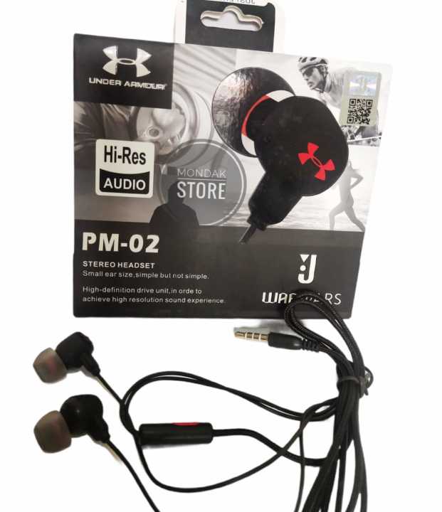 HEADSET FULLBASS PM02 COCOK UNTUK SEMUA HP TIPE ANDROID JACK 3.5 MM ...