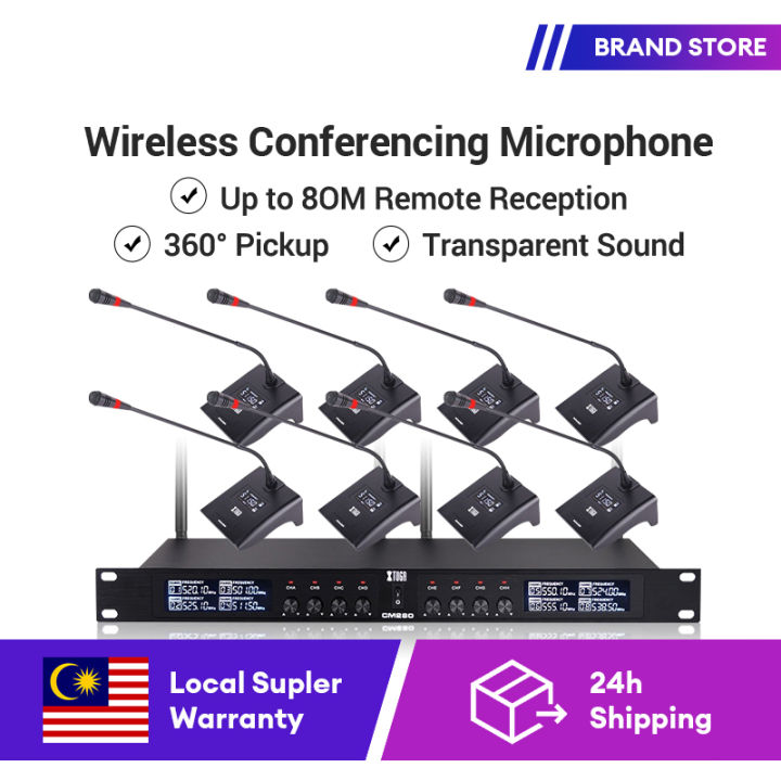 [Ready stock] XTUGA CM280 UHF 8 Channel Professional Gooseneck ...