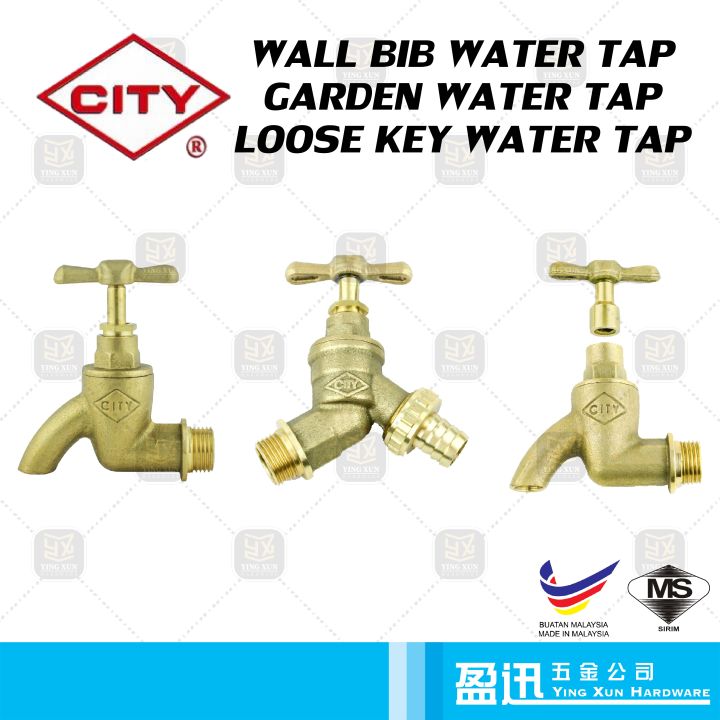 City Brass Light / Heavy Duty Bib Tap Kepala Paip Tembaga 1/2" | Lazada