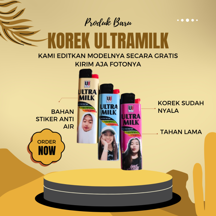KOREK API CUSTOM FOTO TEMA ULTRAMILK - Sagayaku | Lazada Indonesia