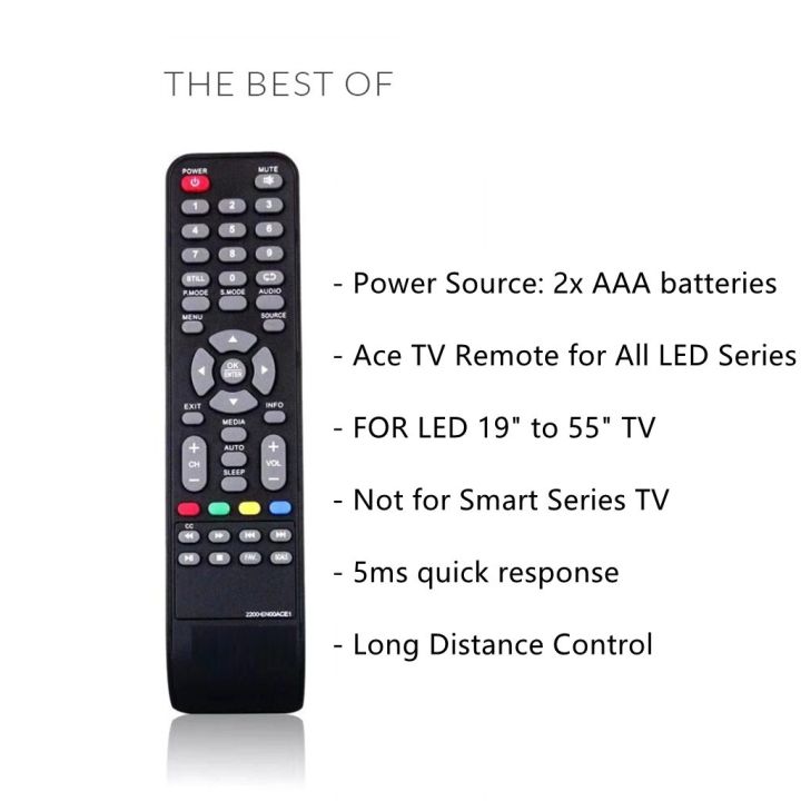 ACE led tv remote controller | Lazada PH