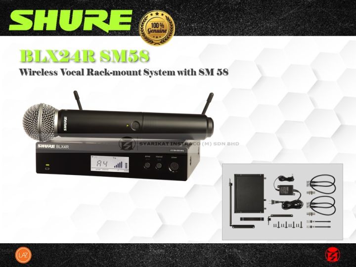 Shure BLX24R/SM58 Wireless Rack-Mount Vocal System | Lazada