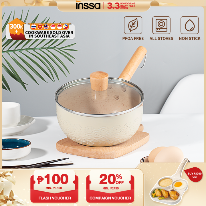 Inssa Non-Stick Pot Soup Pot Multiple models Kitchenware Cookware with ...