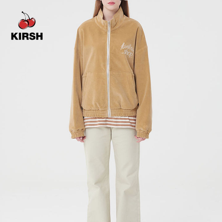 [KIRSH] UNI LETTERING LOGO CORDUROY JACKET | 22AW | | Lazada Singapore