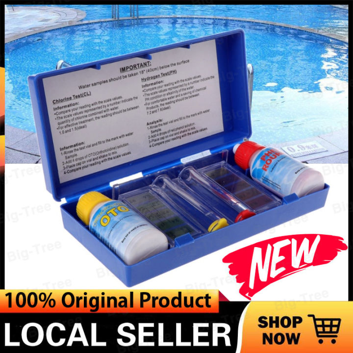 1 Set PH Chlorine Water Quality Test Kit Hydrotool Testing Kit ...
