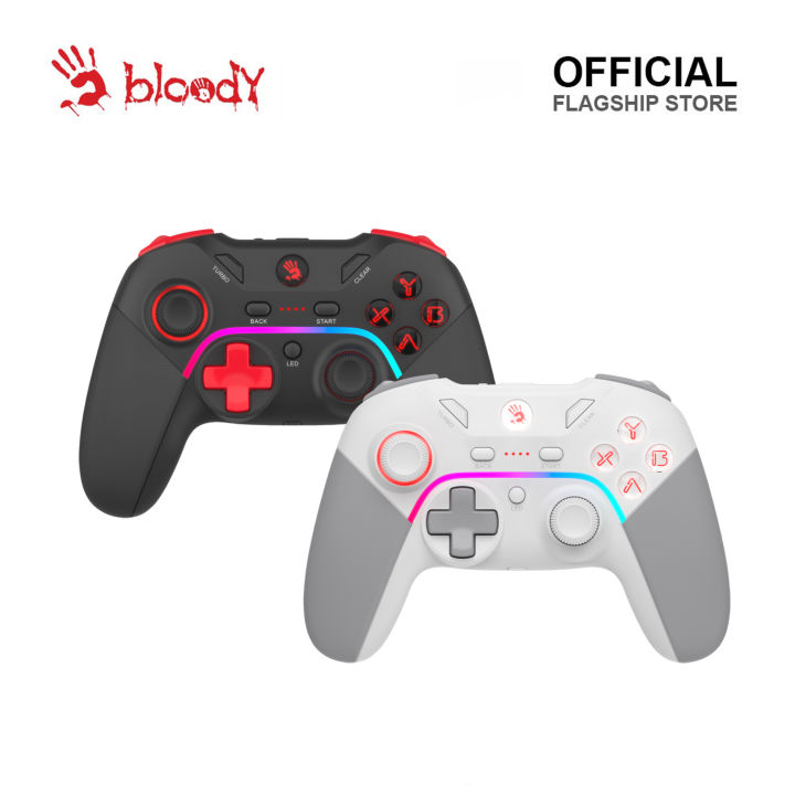 Bloody GPW70 Sports Black/White Multi-Platform Rechargeable Wireless ...