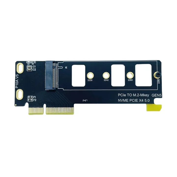 High-Speed PCIE to M.2 MKey NVME Adapter Card for PCIe 5.0 SSD, PCI-E ...