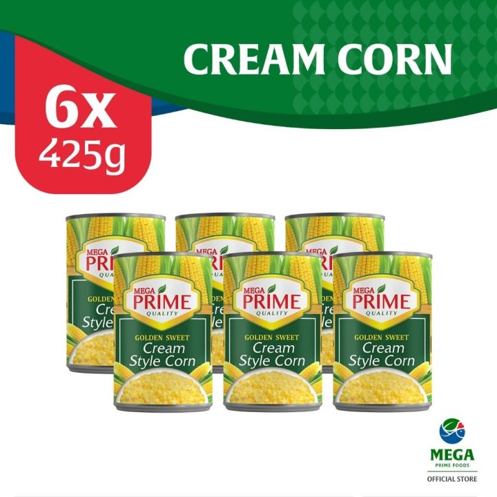 Mega Prime Cream Corn Easy Open Can 425G By 6'S | Lazada PH