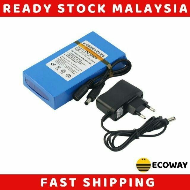 12v DC Rechargeable Battery Polymer Lithium-Ion Battery with Charger ...
