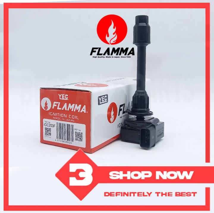 YEC Flamma Ignition Coil (1pc) for Nissan Cefiro A32, A33 - IGC203F ...