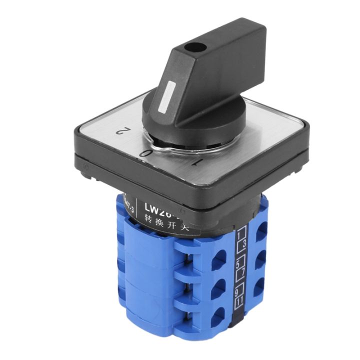 3 Positions On-Off-On Changeover Control Rotary Cam Switch 20A | Lazada PH