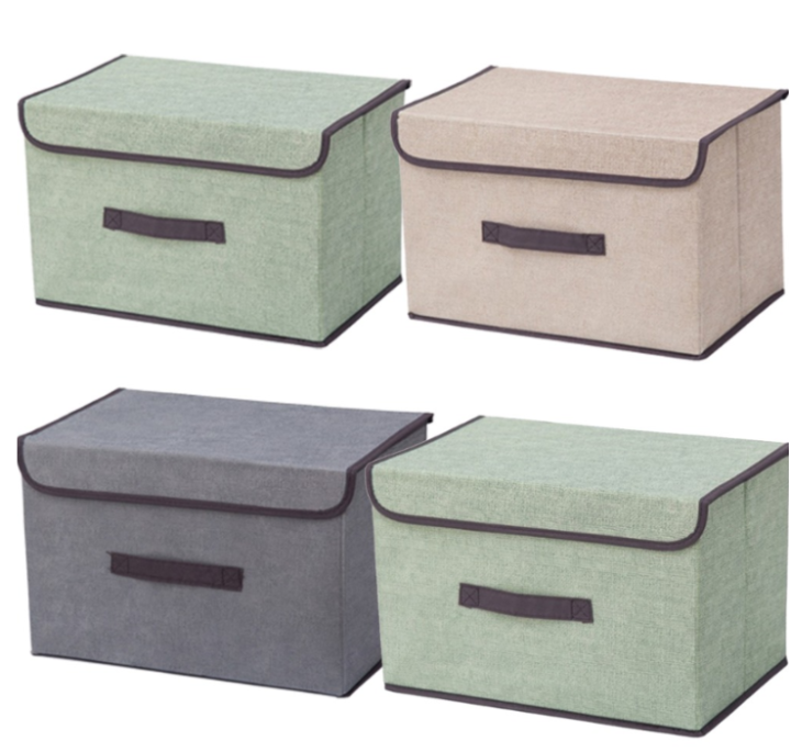 Large Foldable Storage Box with Cover (LARGE) 36 x 24 x 23cm | Lazada PH