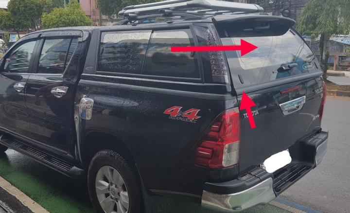 กระจกฝาท้ายหลังคาแครี่บอย G3 ของแท้ 100% มีสำหรับรถกระบะทุกรุ่น ...