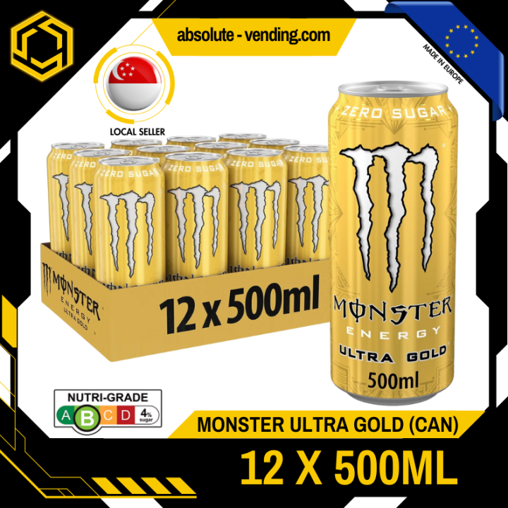 MONSTER ENERGY ULTRA GOLD EUROPE 500ML X 12 (CAN) | Lazada Singapore
