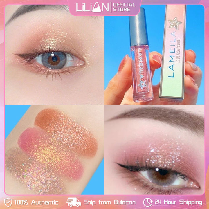 Lameila Liquid Eyeshadow Shining Crystal Super Glitter High Pearlescent ...