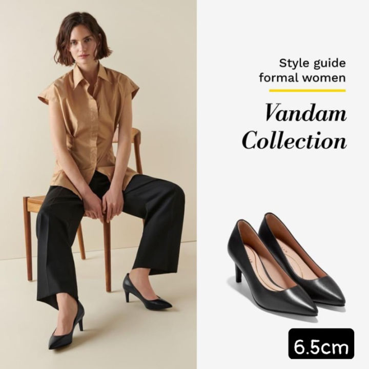 Giày cao gót nữ 7cm Cole Haan da thật siêu êm chân lót da thật mềm êm ...