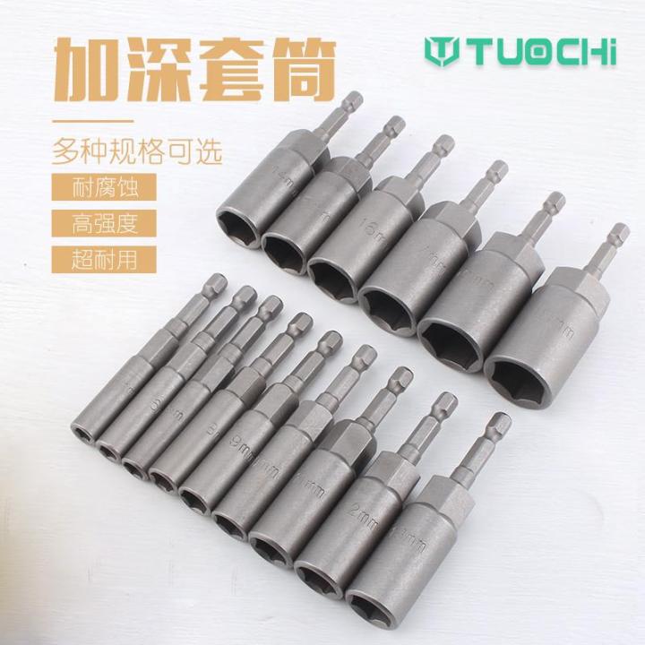 Wind-driven socket lengthens and deepens the external hexagonal socket ...