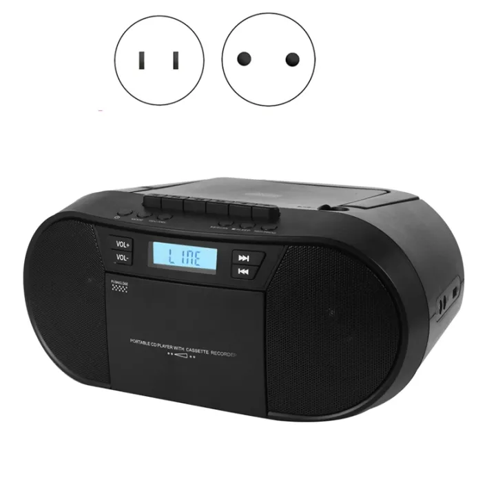 【msaiqwsa】Portable CD CD Cassette Player Combo Recorder Bluetooth FM AM ...