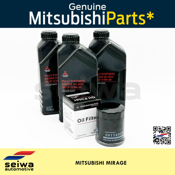 Mitsubishi Mirage Change Oil Package 0W20 - Genuine Mitsubishi Auto ...