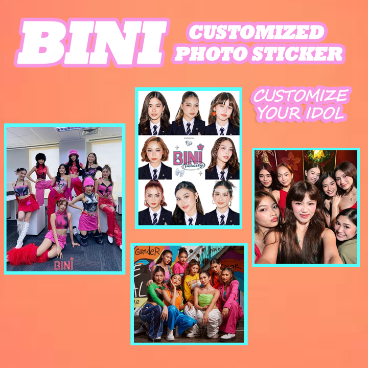 Bini Customized Photo Sticker Vinyl waterproof sticker | Lazada PH