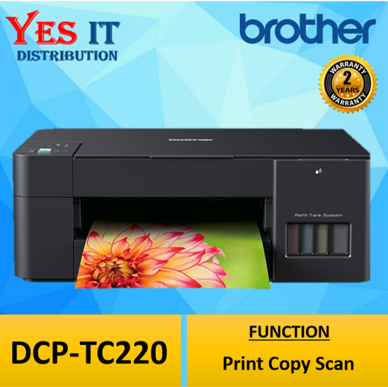 Brother DCP-T220 A4 3-in-1 Colour Inkjet Printer 150 Sheets Paper Tray ...