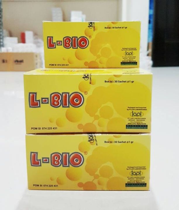 L-Bio Sachet Suplemen Probiotik Lactobacillus Acidophilus 1 Box Isi 30 ...