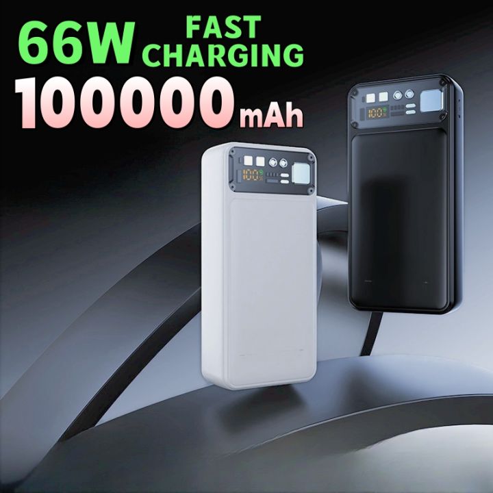 oog Power Bank 66W dengan kapasitas 100000mAh yang besar, 100% original ...