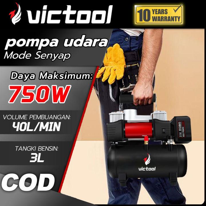 kompresor angin listrik bebas oli portabel mini 45L/ Min mesin air ...