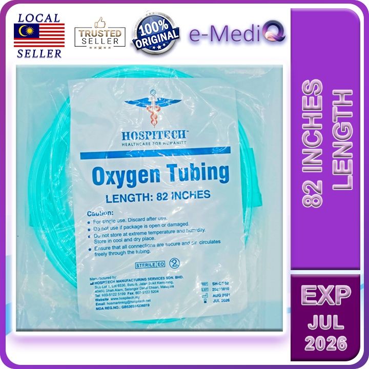 Oxygen Gas Tubing (HOSPITECH) Tube 82 inch for Various Masks | Lazada