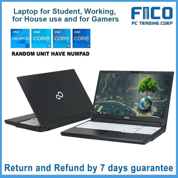 Fujitsu Laptop | Intel Core i5/i3 | Celeron | 4GB-16GB RAM | 128GB ...