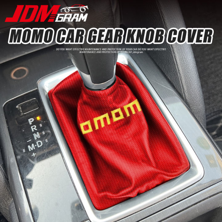 JDMGRAM MOMO Car Gear Shift Knob Cover Cloth JDM Racing Shift Knob ...