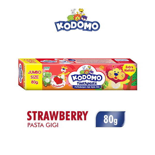 KODOMO Pasta Gigi Strawberry Tube 80GR | Lazada Indonesia